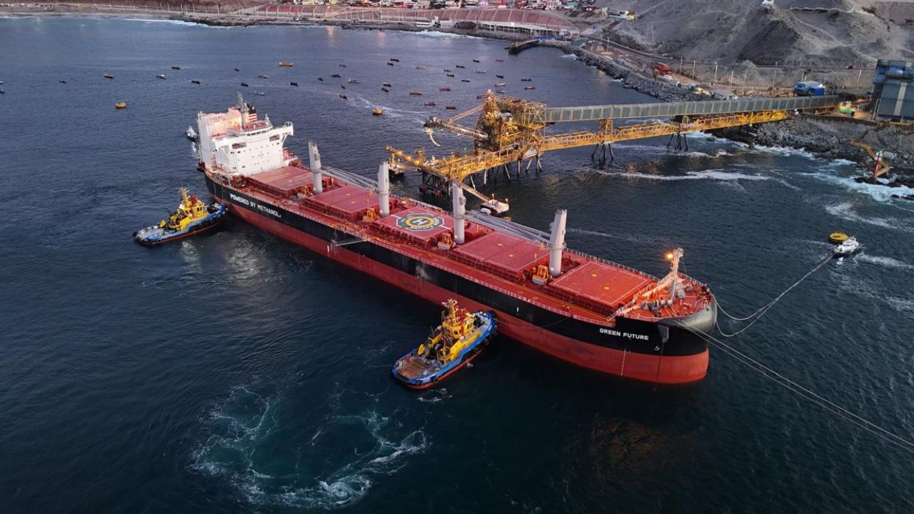 NYK operates methanol-fueled bulk carrier for BHP, achieving 65% GHG ...